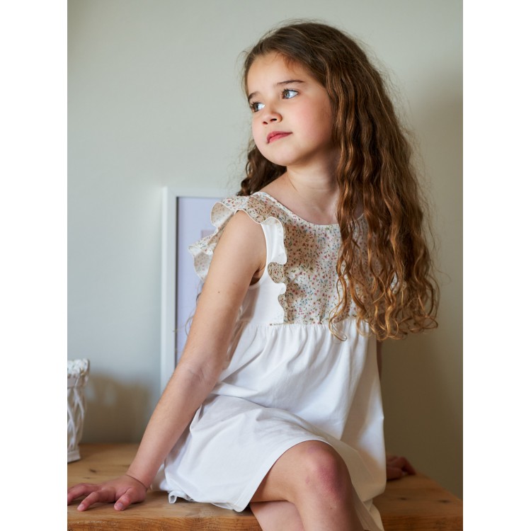 Camisón floral primera comunión. Pijamería de ceremonia