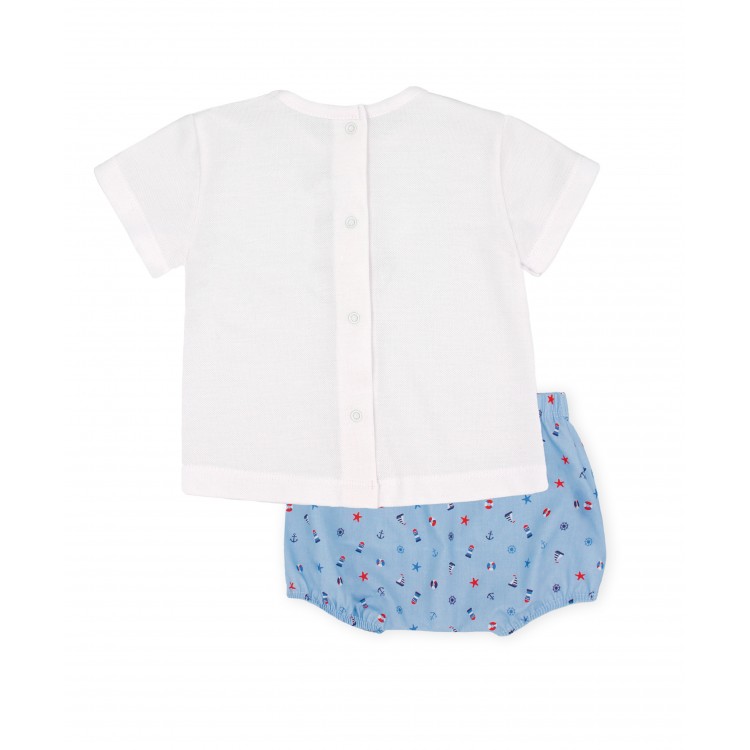 Conjunto marinero de manga corta para bebé - rapife.com