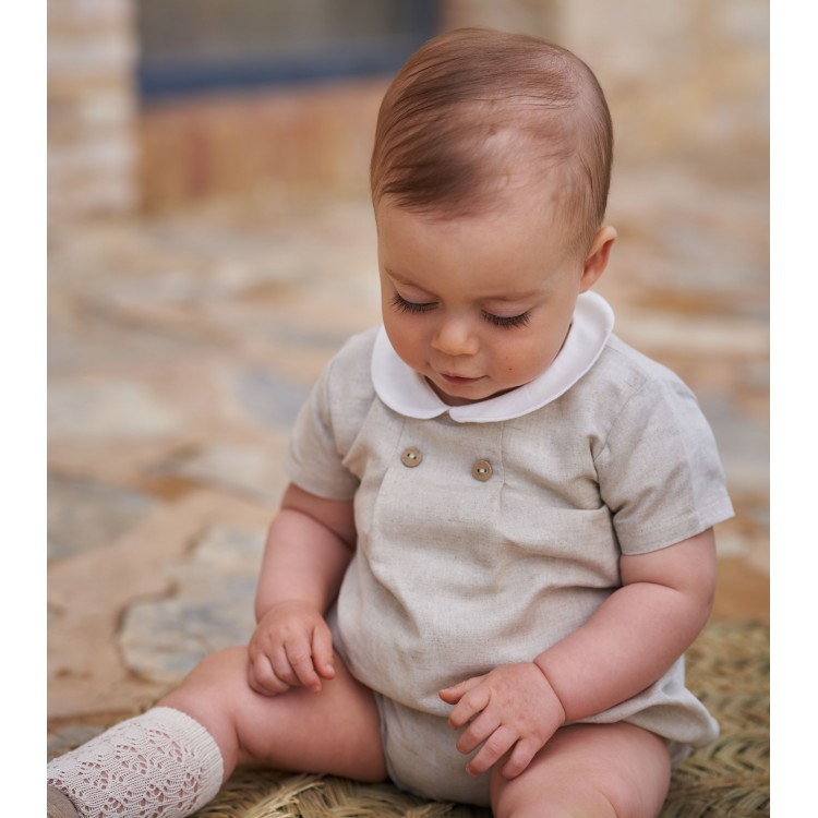 Pelele niño bebé lino para eventos - rapife.com